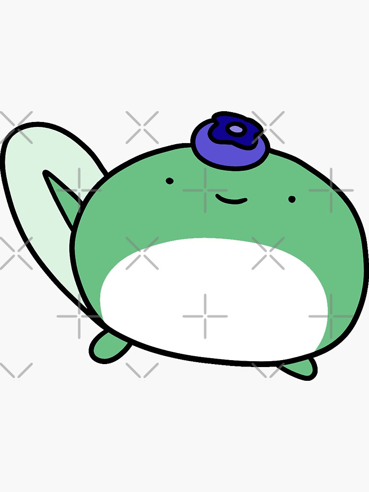 "Blueberry Tadpole" Sticker for Sale by SaradaBoru | Redbubble