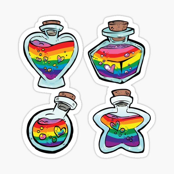 Potions Of Pride 2017 Gilbert Baker Pride Sticker For Sale By