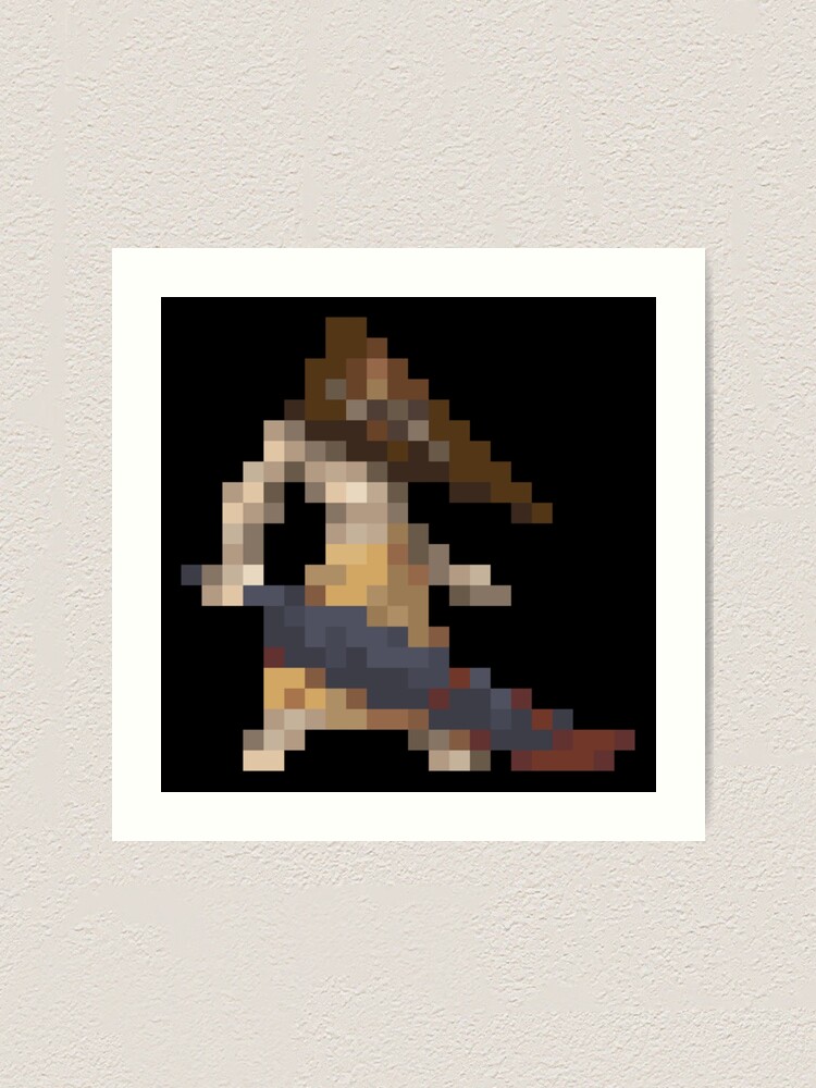 "Pyramid Head (Red Pyramid Thing) Pixel Art" Art Print for Sale by ...