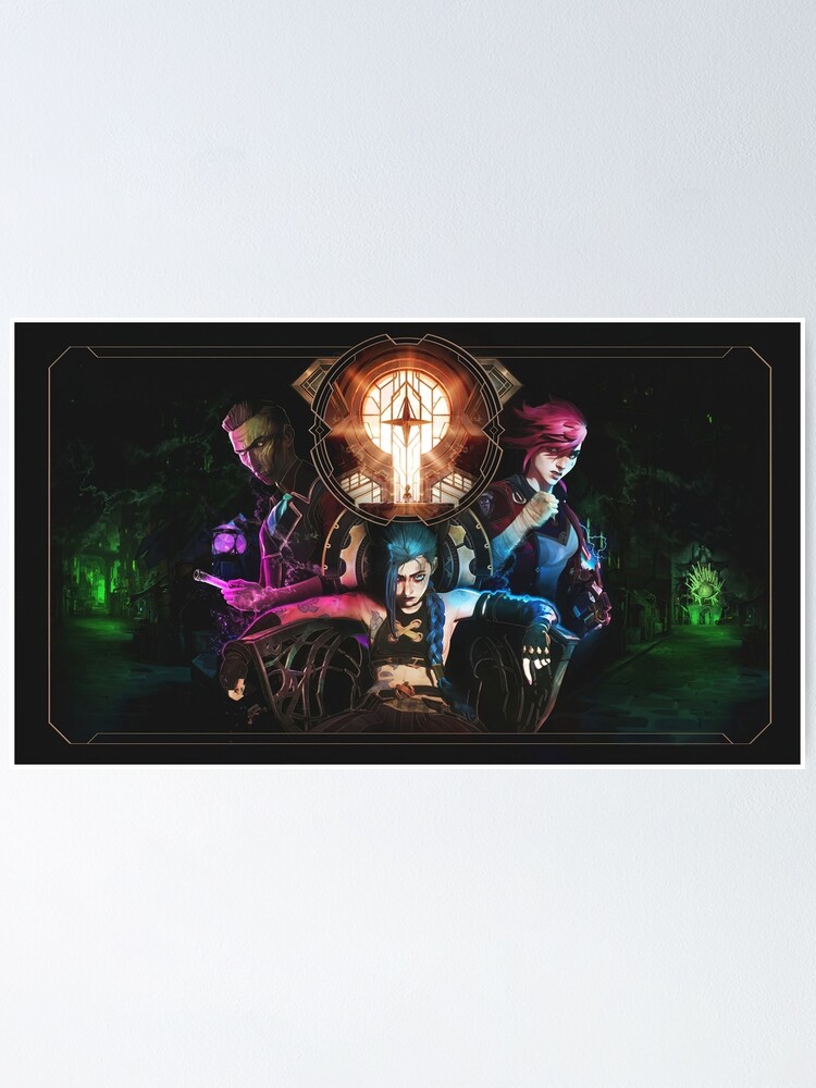 "Silco Jinx Vi Arcane" Poster by Sunkuyuq | Redbubble