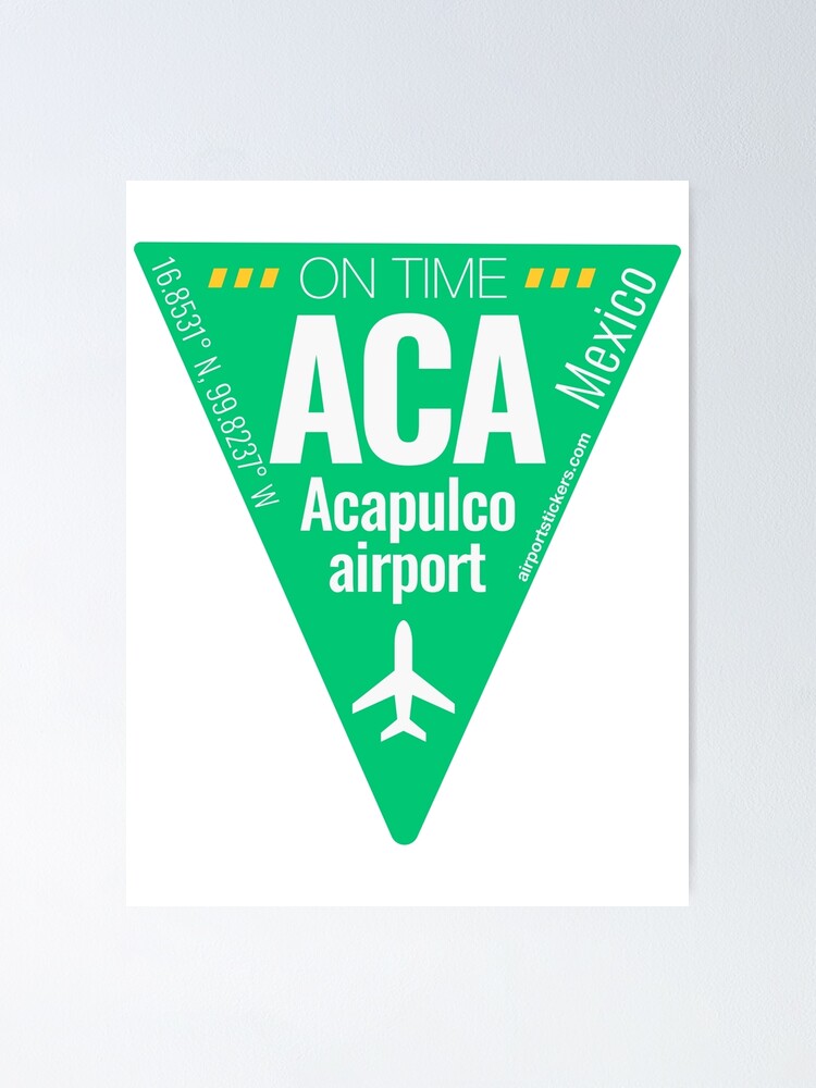 "ACA airport" Poster by Aviators | Redbubble