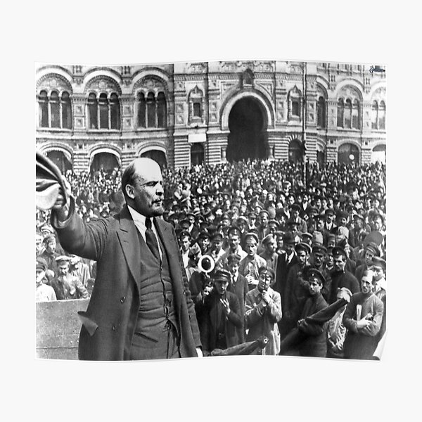 "Vladimir Lenin Speech" Poster by raybondesigns | Redbubble