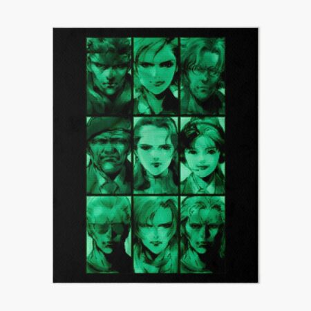 "Metal-Gear-Solid-Codec-Portraits-V2" Art Board Print by JulieWilow ...
