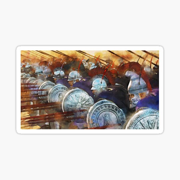"The Macedonian Phalanx" Sticker for Sale by ErianAndre | Redbubble