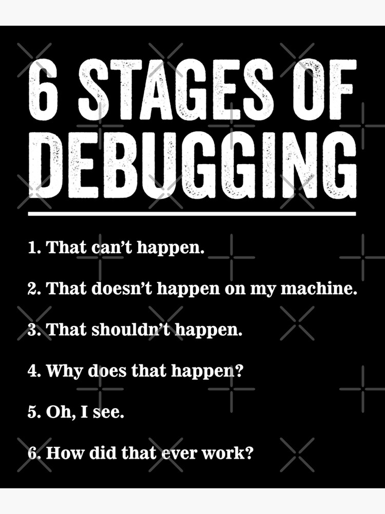 "Retro Debugging Bug Coding Computer Programmer" Poster by LPDankdesign | Redbubble