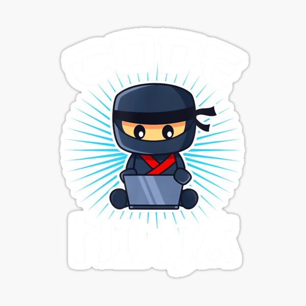 Retro Code Ninja Programmer Coder Computer Programming Coding Sticker By Tnmankdesign Redbubble 7658