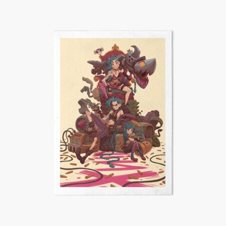 "The evolution of Arcane Jinx " Art Board Print by patternbabies ...