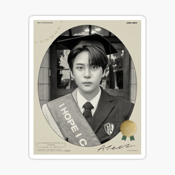 "ATEEZ Jongho 'Turbulence'" Sticker for Sale by HaloHaloShine | Redbubble