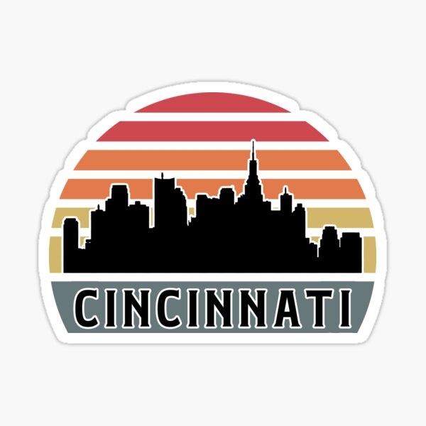 "Cincinnati skyline" Sticker by Us-nature | Redbubble