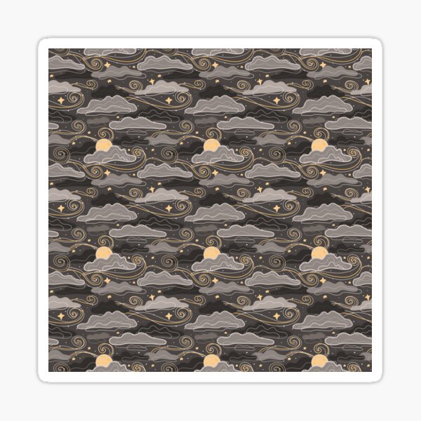 "Pattern Winter wind" Sticker for Sale by Veleri | Redbubble