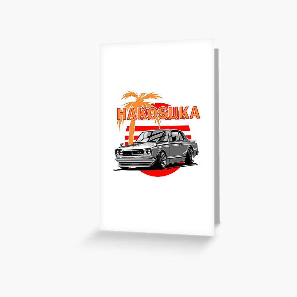 "Hakosuka skyline gtr jdm vector art" Greeting Card for Sale by ...