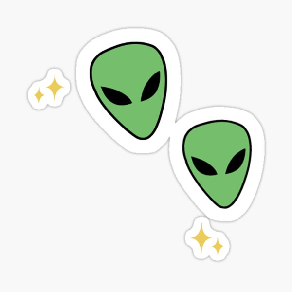 "Alien Stickers" Sticker for Sale by anomaliesinc | Redbubble