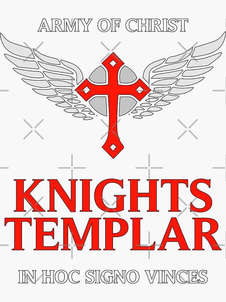 Knights Templar Unique Custom Designed Insignia Sticker For Sale By