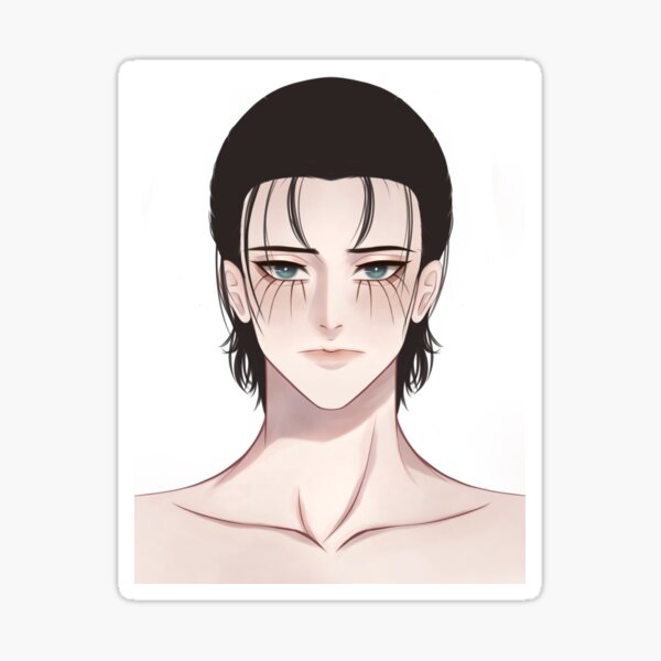 "EREN attack on titan" Sticker for Sale by jazchiart | Redbubble