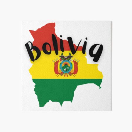 "Bolivian cursive letter flag design" Art Board Print by Yonfli | Redbubble