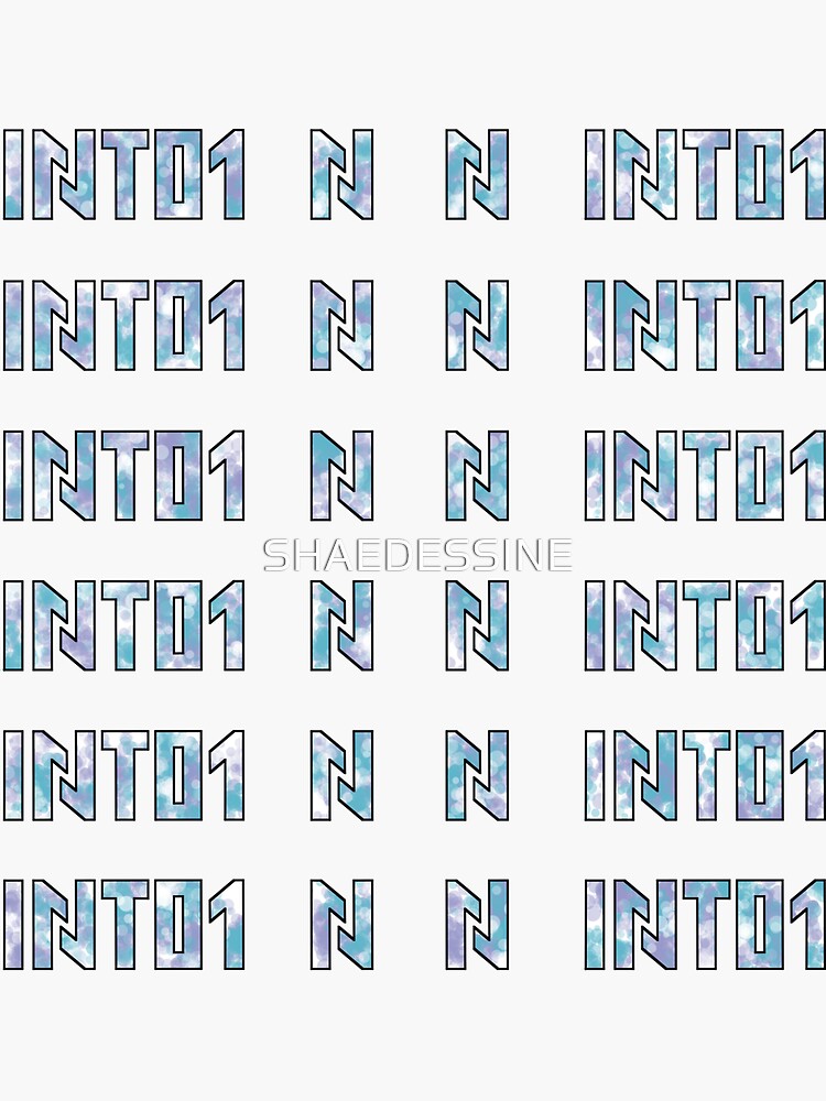 "INTO1 Logo Mini-Stickers - Ziyaolan Bubbles" Sticker for Sale by ...