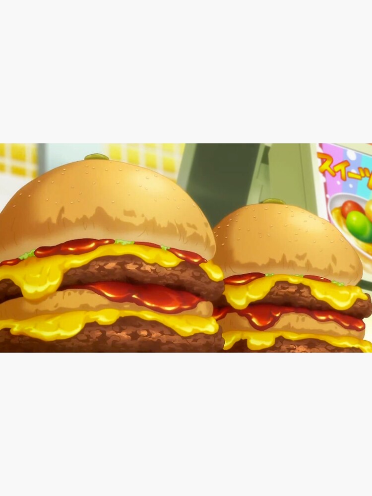 "Anime cheese burger- fast food, hamburger, cheese burger, animation ...
