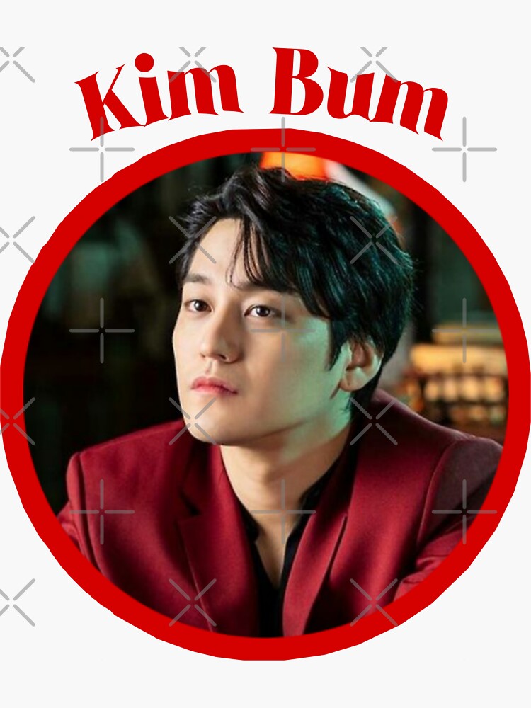 "Kim Bum 김범 Red circle ver. " Sticker for Sale by aninhastore | Redbubble