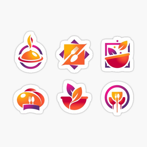 "Food, Delicacy, Catering sticker pack" Sticker for Sale by yslash ...