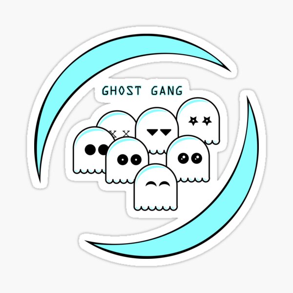 "Cute Ghost Gang" Sticker by Number-X-tees | Redbubble