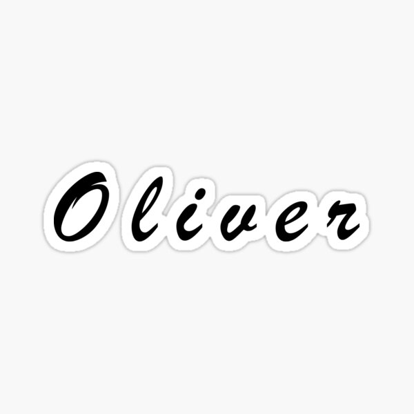 "Oliver name" Sticker for Sale by gmstockstudio | Redbubble