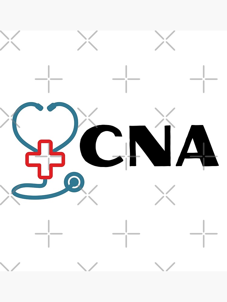 "CNA Nurse Assistant with stethoscope (black text)- CNA Certified Nurse ...