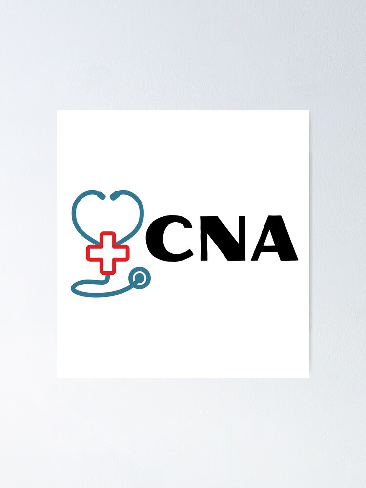 "CNA Nurse Assistant with stethoscope (black text)- CNA Certified Nurse ...
