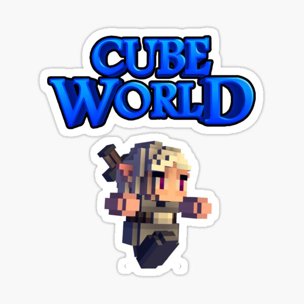 "Cube World Logo" Sticker for Sale by VelocityLP | Redbubble