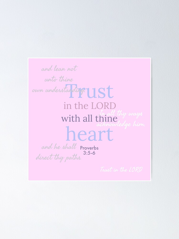 "Trust in the Lord KJV Gray Light Purple Pink Periwinkle White ...