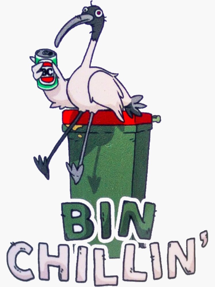 "Funny Australian Bin Chicken" Sticker for Sale by treasunpearl | Redbubble