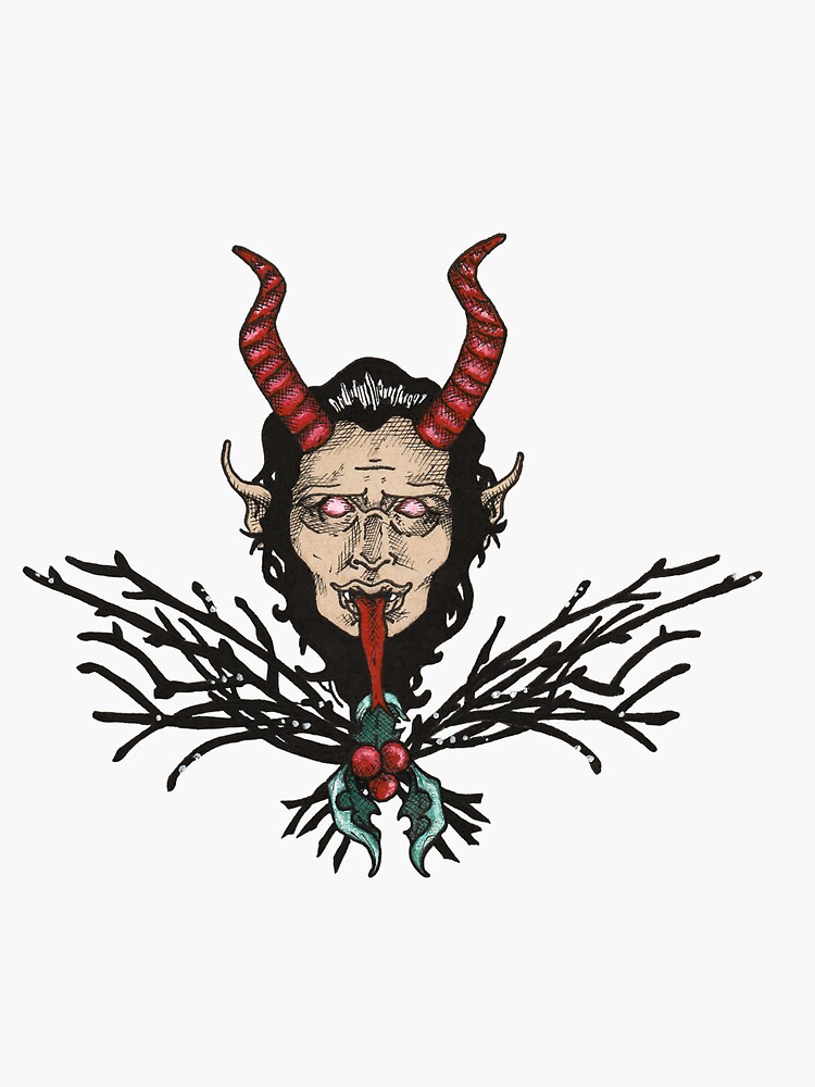 "Krampus" Sticker by ZellyCruz | Redbubble
