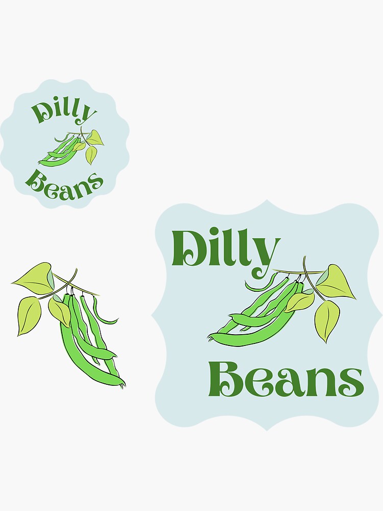 "Dilly Beans Old Fashioned Label" Sticker for Sale by AnAwkwardOtter ...