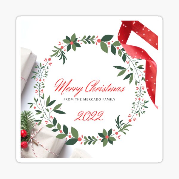 "Mery christmas 2022" Sticker by sake1810 | Redbubble