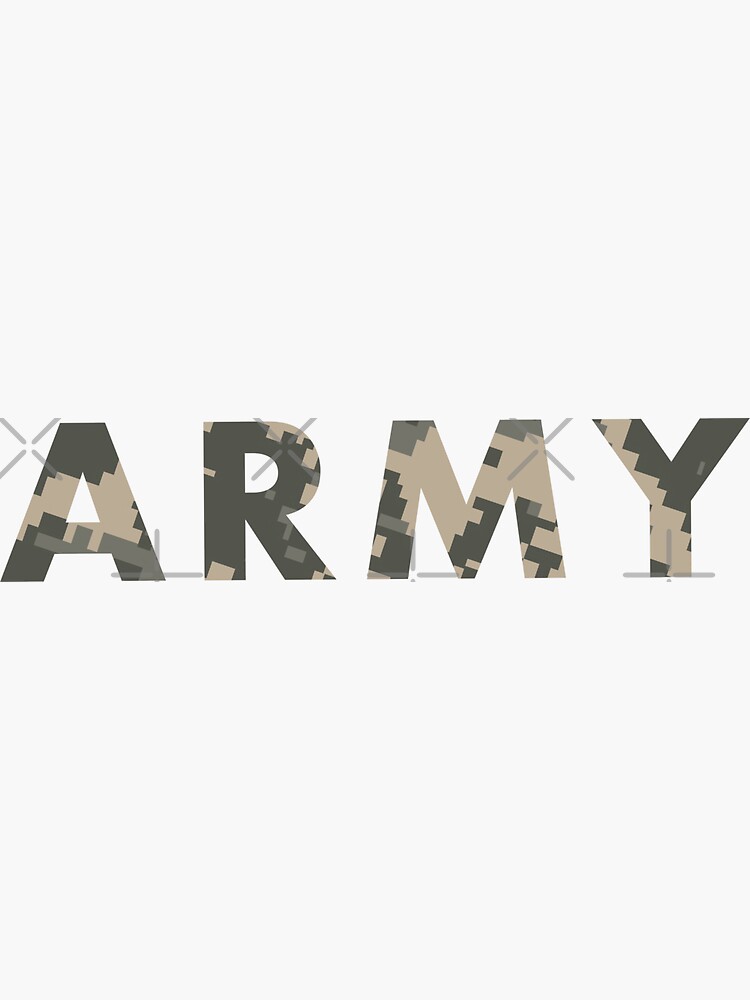 "Army Camo" Sticker for Sale by Designs111 | Redbubble