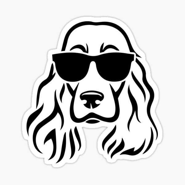 "english cocker spaniel" Sticker for Sale by Wolfistore | Redbubble