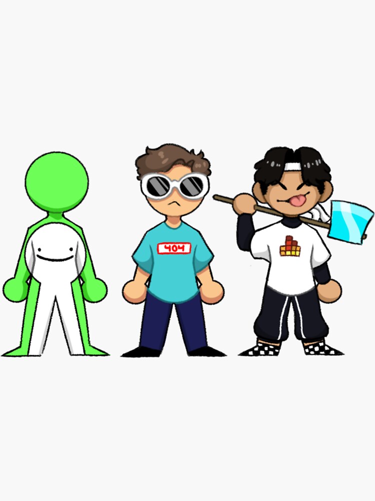 "Dream Team (Dream MC Skin) " Sticker by Isaacbond886 | Redbubble