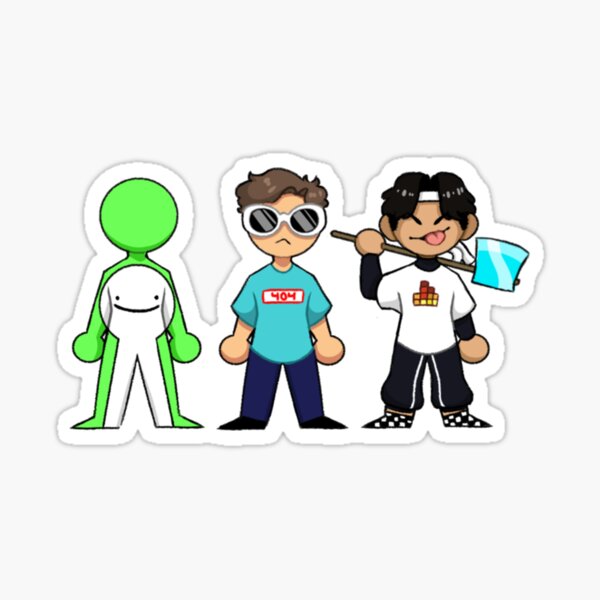 "Dream Team (Dream MC Skin) " Sticker by Isaacbond886 | Redbubble