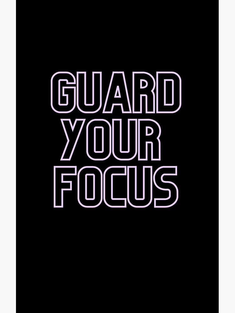 "GUARD YOUR FOCUS" Sticker by TDA1995 | Redbubble