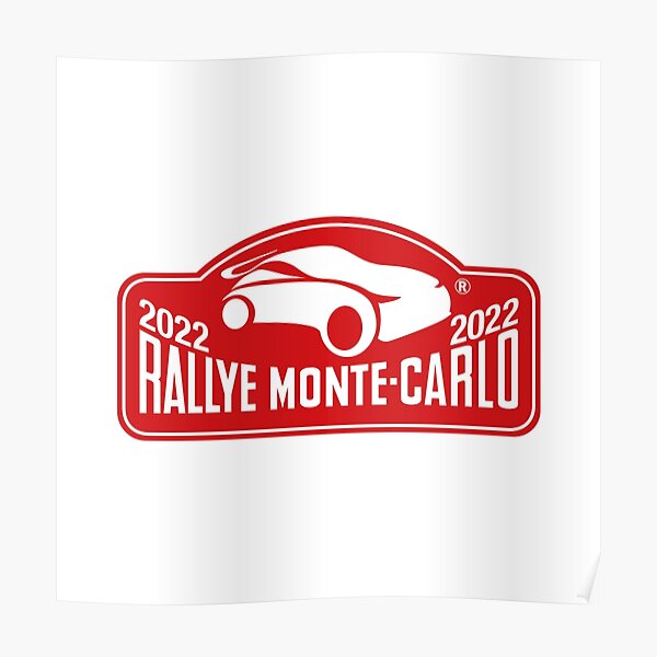 "WRC Monte-Carlo Rally 2022, 90th Rallye Automobile Monte Carlo" Poster ...