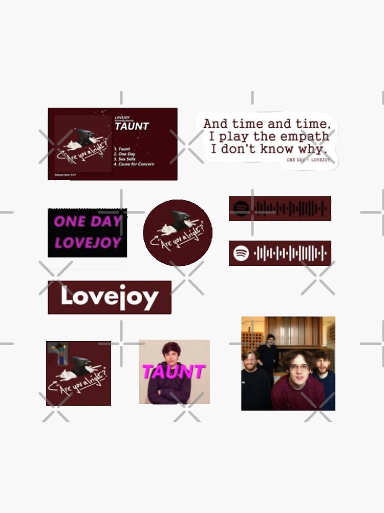 "Lovejoy Are you alright Sticker pack" Sticker by VibinPoodle | Redbubble