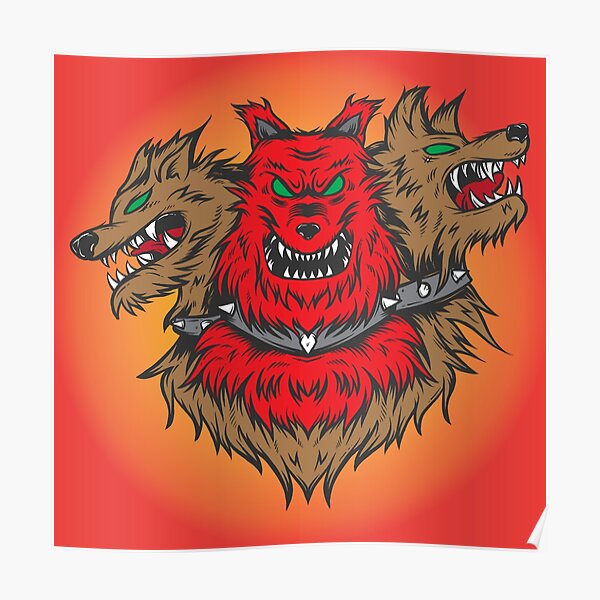 "Cerberus Greek Mythology" Poster for Sale by KrisSidDesigns | Redbubble