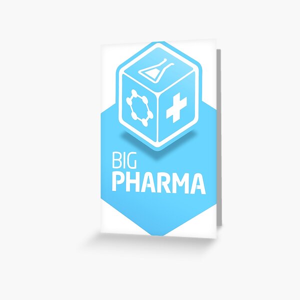 "Big Pharma Logo" Greeting Card for Sale by VelocityLP | Redbubble
