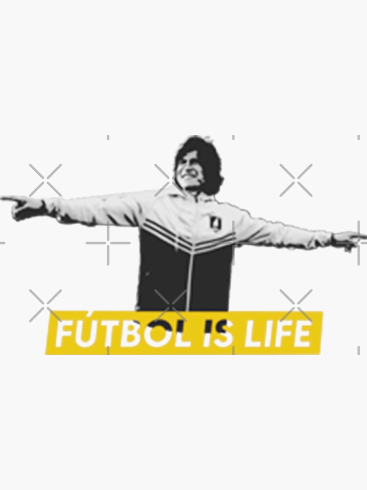 "Futbol Is Life" Sticker by Poulinharshita | Redbubble