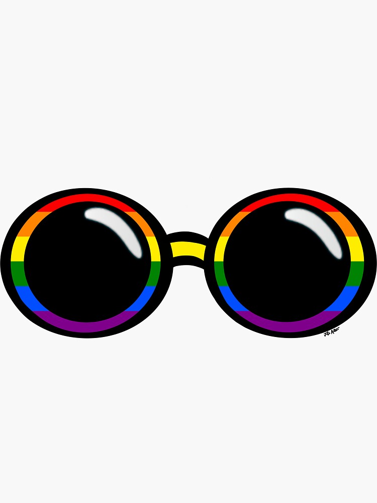 "GNF Rainbow Pride" Sticker by bi-catastrophe | Redbubble