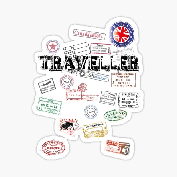 "Traveller" Sticker for Sale by ByShashwat | Redbubble