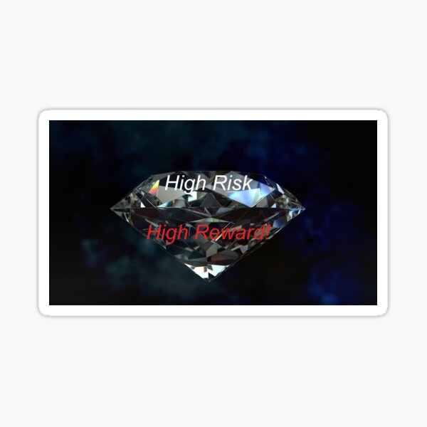 "Risk Reward" Sticker by moneyglitch | Redbubble