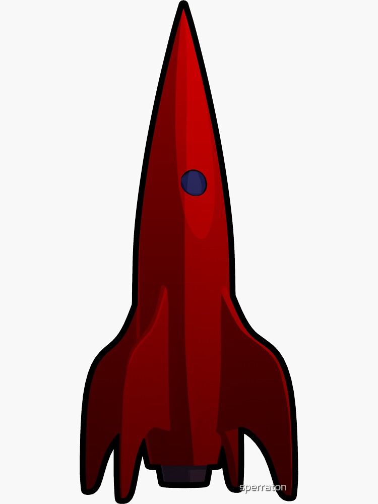 "Red Rocket" Sticker for Sale by sperraton | Redbubble
