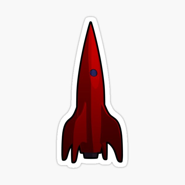 "Red Rocket" Sticker for Sale by sperraton | Redbubble