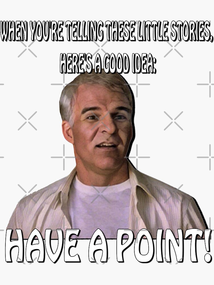 "PLANES, TRAINS AND AUTOMOBILES - Have a point!" Sticker for Sale by ...