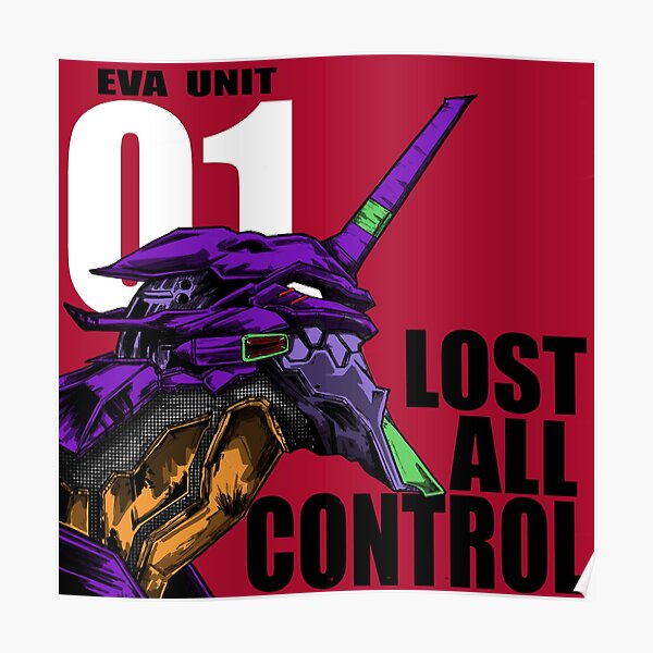 Póster «UNIDAD EVA 01: PERDIDO TODO EL CONTROL (Neon Genesis Evangelion ...